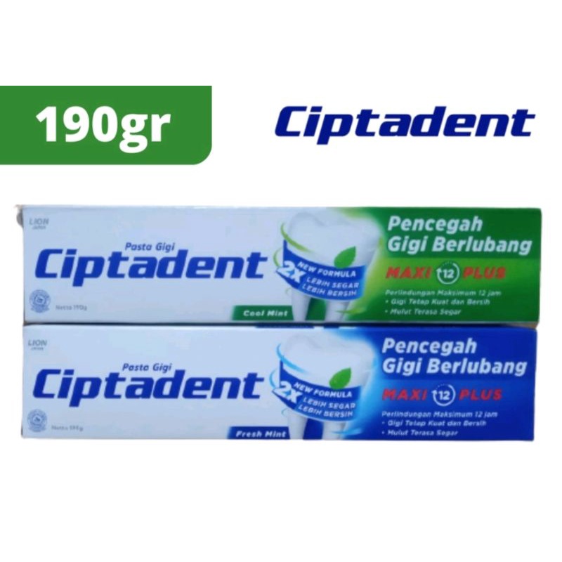 Jual ciptadent pasta gigi 190 g fresh cool mint exp 2026 | Shopee Indonesia