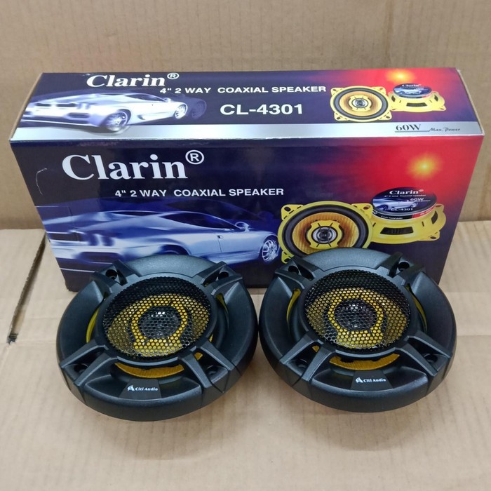 Jual Speaker Pintu Mobil Coaxial 4 inch Clarin CL-4301, Spiker 4" CL ...