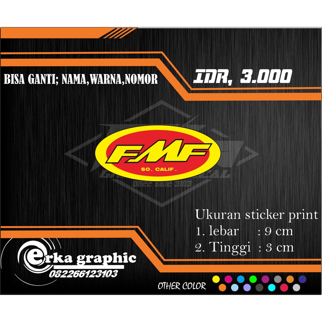 Jual STICKER FMS// DESAIN BEBAS// FREE DESAIN | Shopee Indonesia