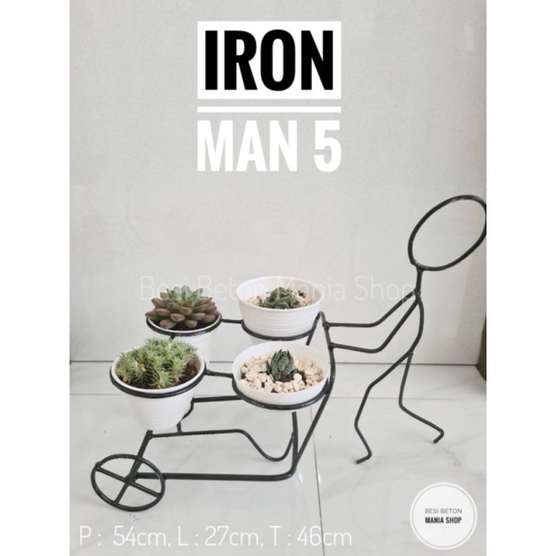 Jual STANDING POT / STANDING POT BESI / RAK KAKTUS / RAK POT BESI / POT ...