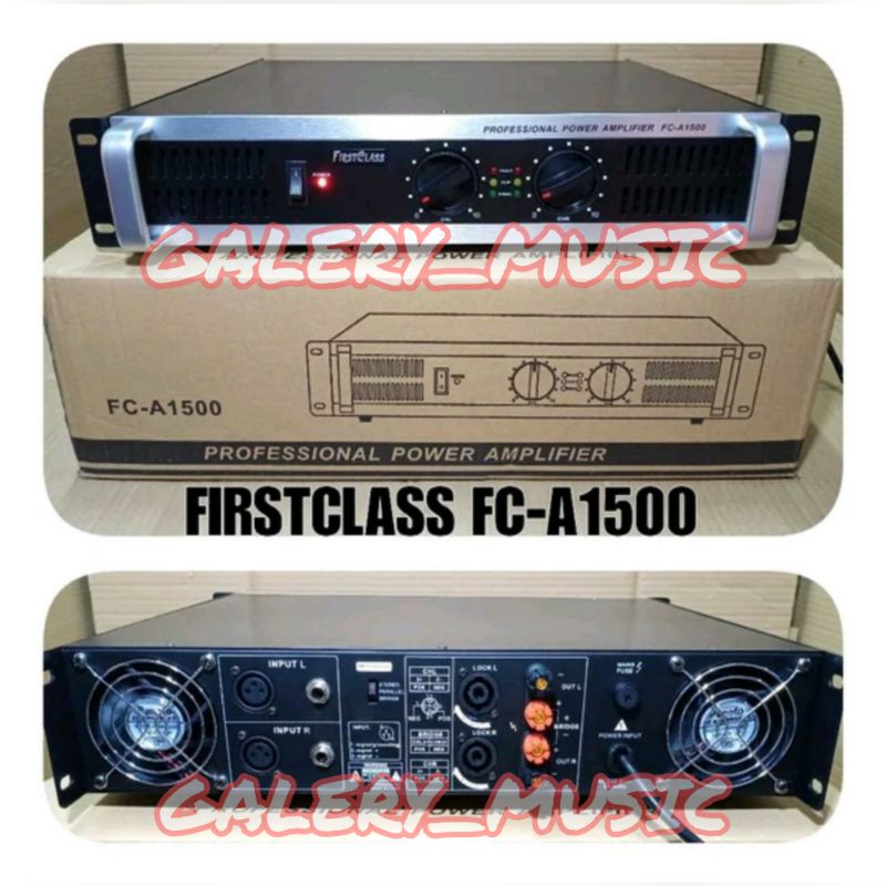 Jual POWER AUDIO SOUND SYSTEM FIRSTCLASS FC A1500 PROFESIONAL POWERED ...