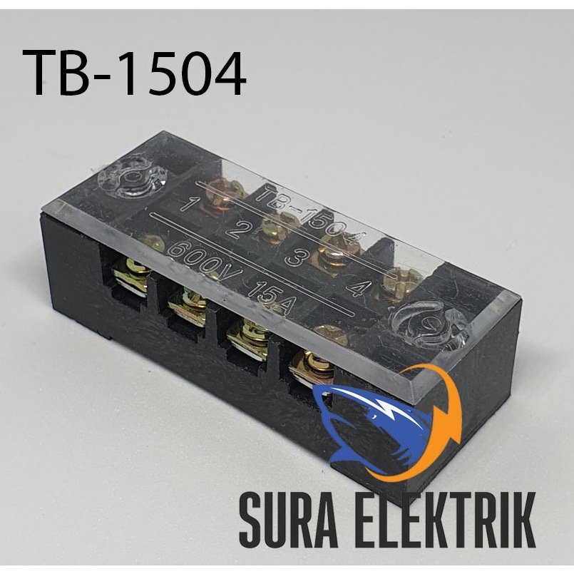 Jual Terminal Block TB-1504 4 Pole 15A | Shopee Indonesia