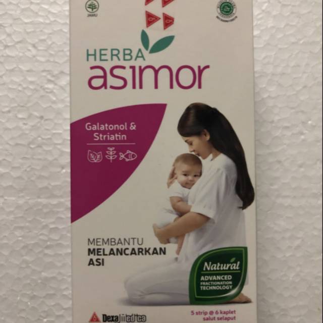 Jual Herba Asimor Asi Booster Suplemen Ibu Menyusui Box isi 5 Strip ...