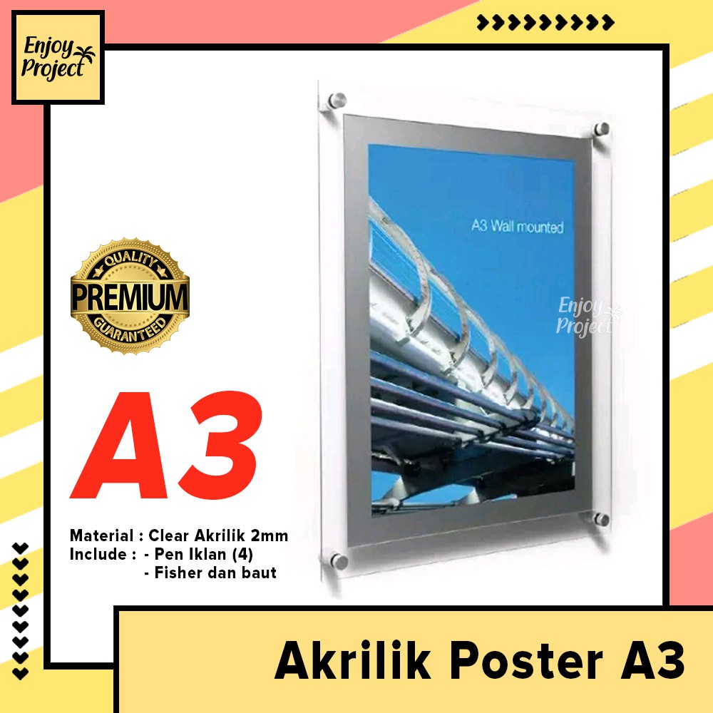 Jual AKRILIK POSTER | BINGKAI | DISPLAY | FRAME FOTO | PAJANGAN | DEKORASI | UKURAN A3 | Shopee ...