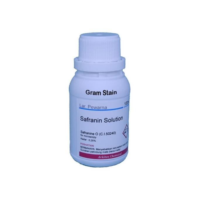 Jual Safranin 0,25% 100Ml | Pewarna Sel | Gram Stain Safranin | Shopee ...