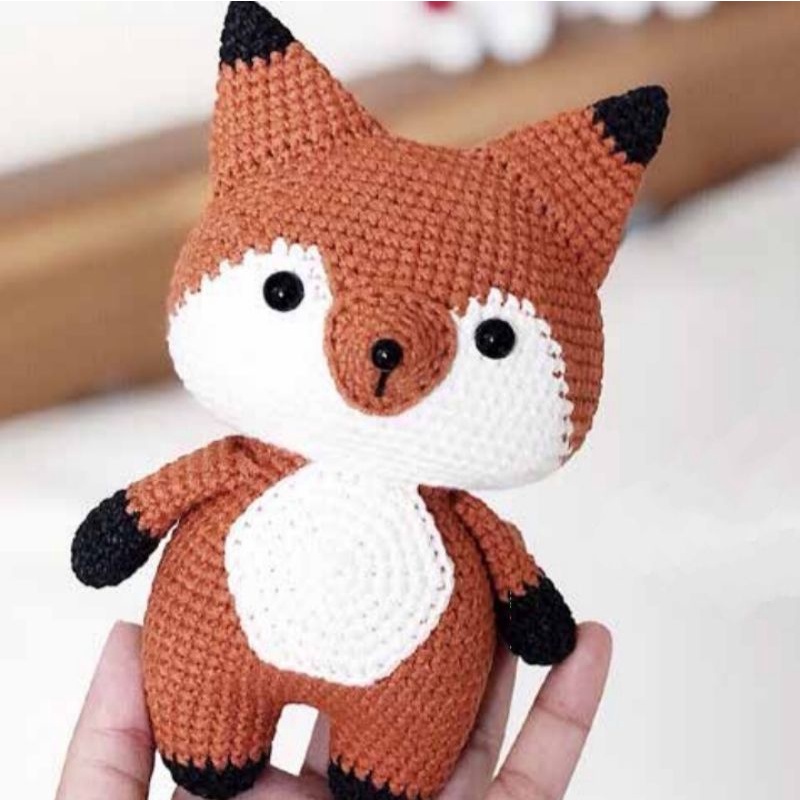 Jual Boneka rajut rubah fox | Shopee Indonesia