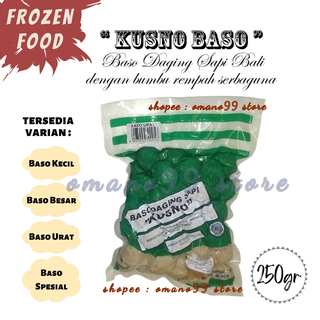 Jual Baso Kusno 250 Gram | Shopee Indonesia