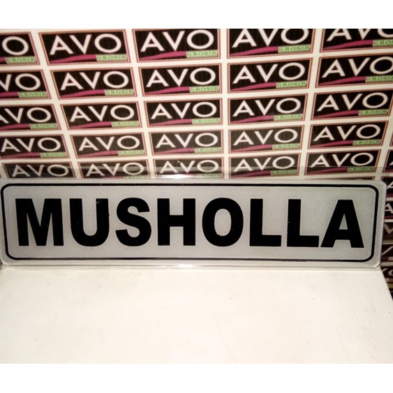 Jual sign label acrylic MUSHOLLA ruko kantor publik pray moslem sign ...