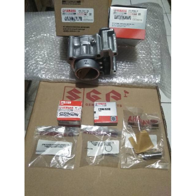 Jual BLOK SEHER VIXION OLD BLOK SEHER VIXION NEW PISTON KIT ASLI 1PA-E1311-10 -3C1-WE160-0 ORI ...