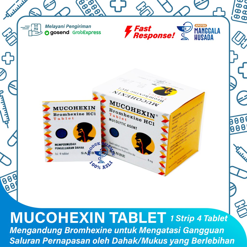 Jual MUCOHEXIN TABLET 1 STRIP @ 4 TABLET | Shopee Indonesia