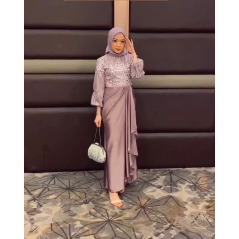 Jual SELIAM DRESS/redy wrn dusty pink | Shopee Indonesia