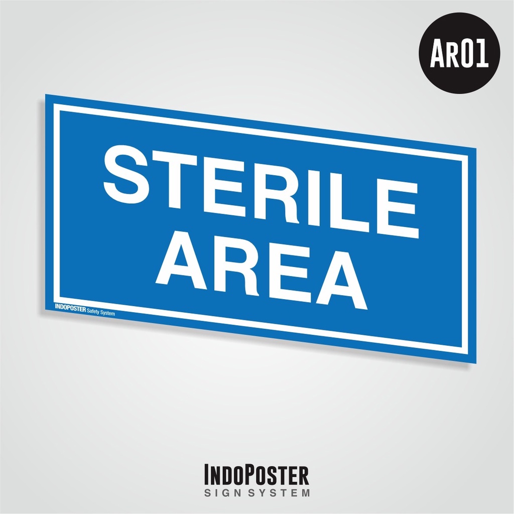 Jual Stiker Label K3 Safety Ruangan Steril Area | Shopee Indonesia