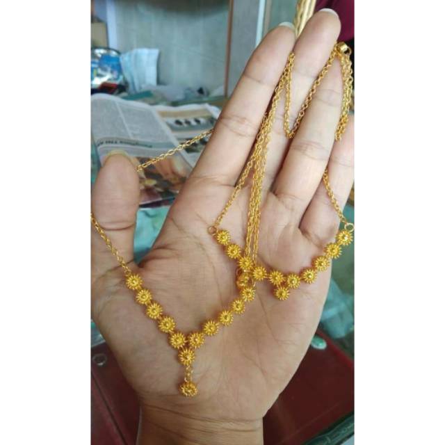 Jual KALUNG MATAHARI 15 GRAM EMAS LM/LONDON 24K KADAR 99,99%- KALUNG ...