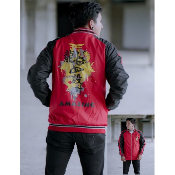 Jual Jaket Bomber Sukajan/Jaket Baseball/jaket varsity original Genius ...