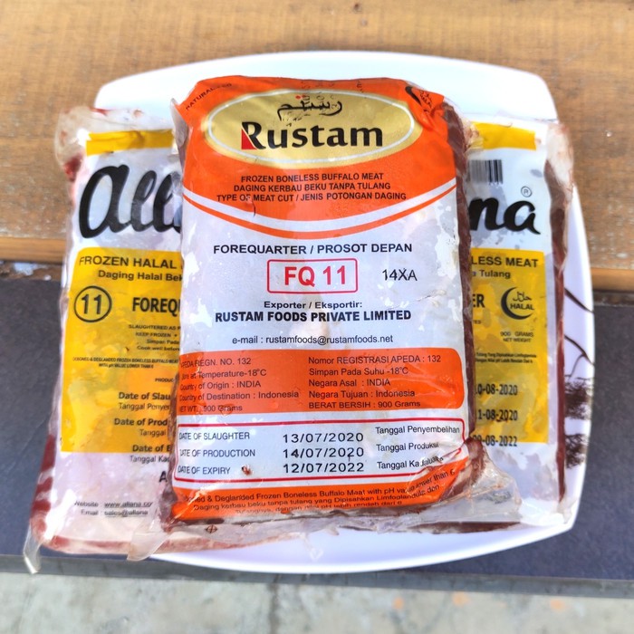 Jual Daging Kerbau Frozen Beku Slice Allana Rustam Amber Aldua halal ...