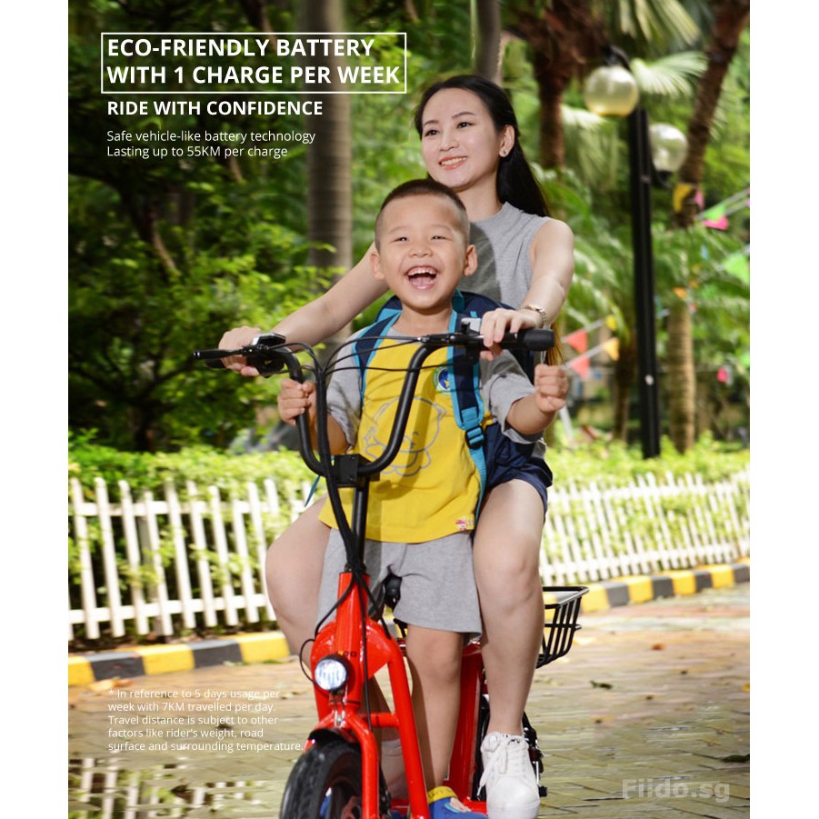Jual Sepeda Scooter Listrik FIIDO Q1 Series 36V 250W 10.4Ah | Shopee ...