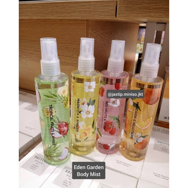 Jual MINISO BODY MIST EDEN GARDEN 150ml | Shopee Indonesia