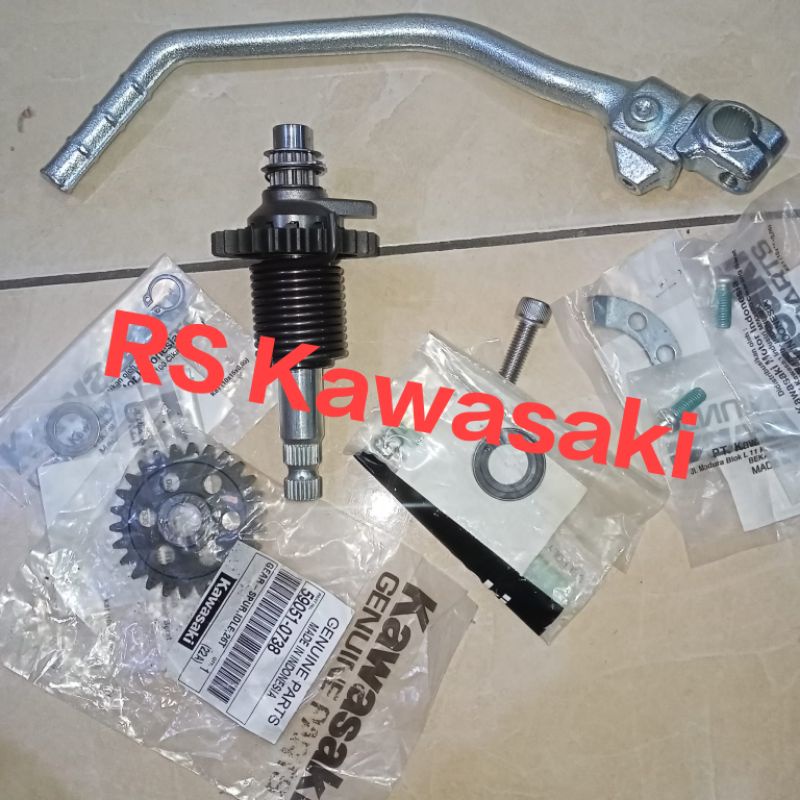 Jual engkol set pedal engkol kick stater set klx 150 bf D-Tracker 150 ...