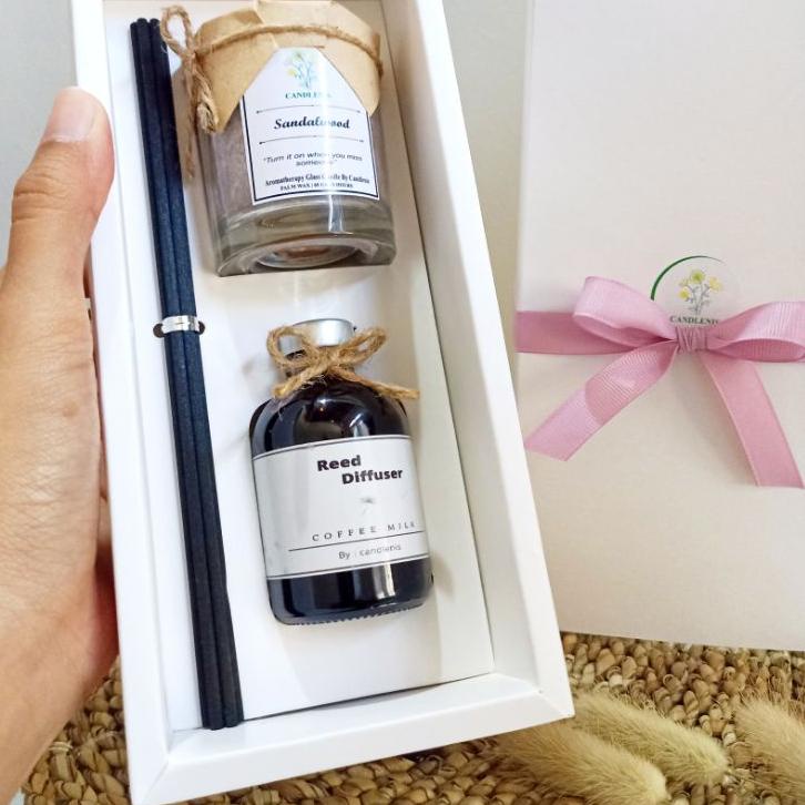 Jual KODE-RG20 HAMPERS GIFT BOX PREMIUM REED DIFFUSER + SCENTED CANDLE ...