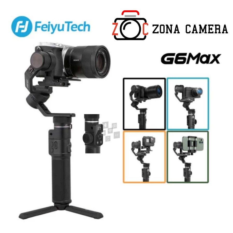 Jual Feiyu tech G6 Max Gimbal 3-Axis Stabilizer Feiyutech G6max Camera Hand | Shopee Indonesia