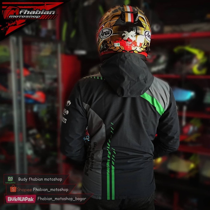 Jual motor-jaket- jaket kawasaki racing team waterproof -jaket-motor ...