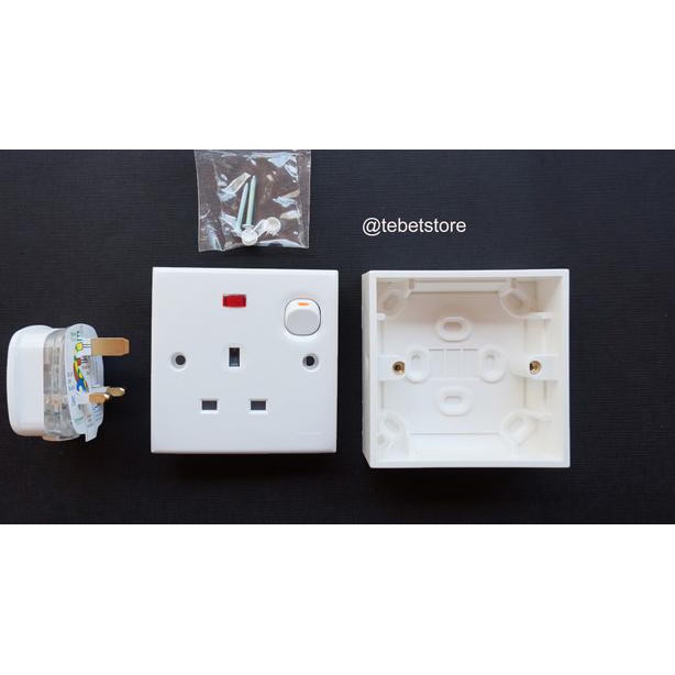 Jual STOP KONTAK AC + STEKER AC + INBOWDUS MERK CLIPSAL SCHNEIDER ...