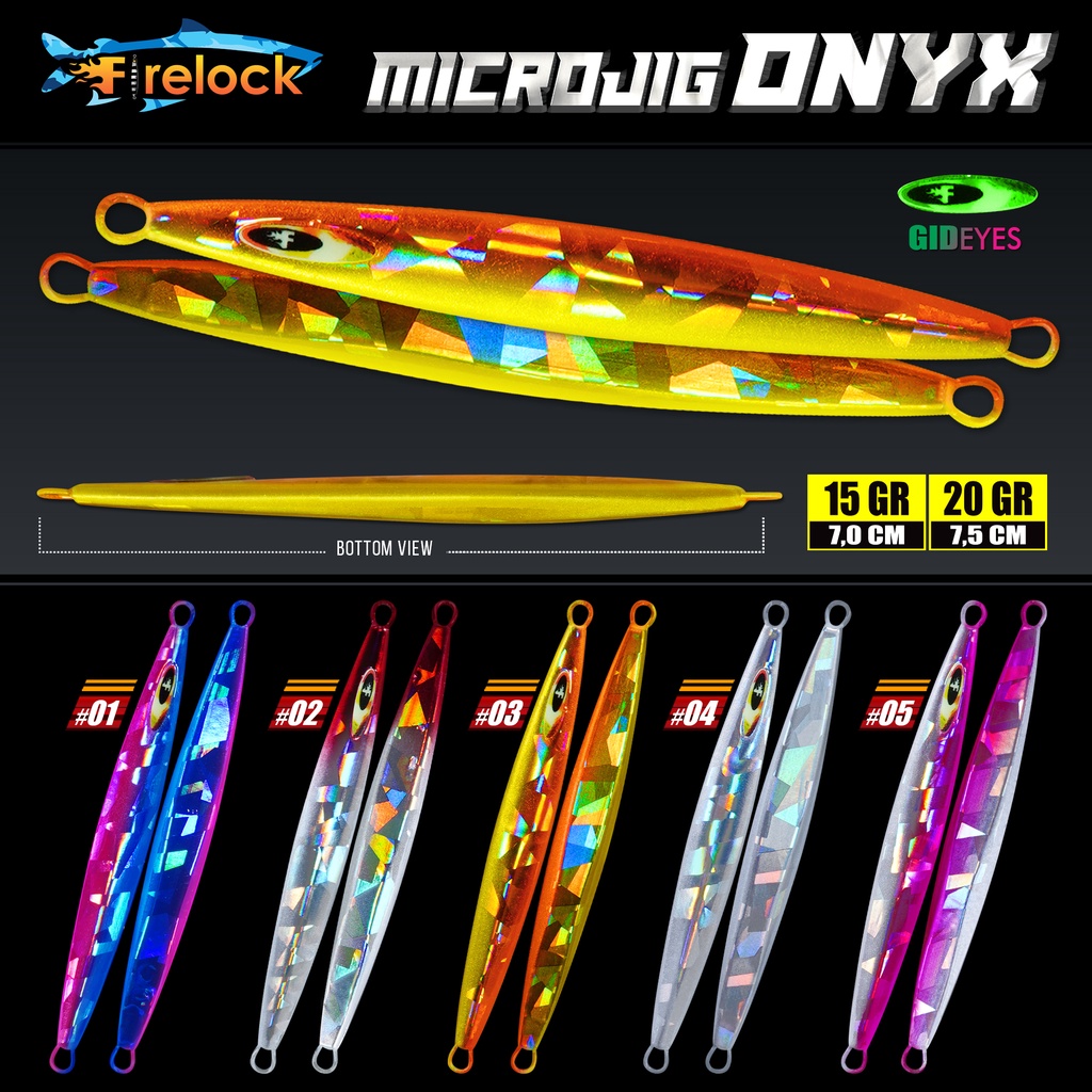 Jual EXTRA BONUS | UMPAN PANCING metal jig MICRO JIG FIRELOCK ONIX 15 | 20 GRAM | Shopee Indonesia