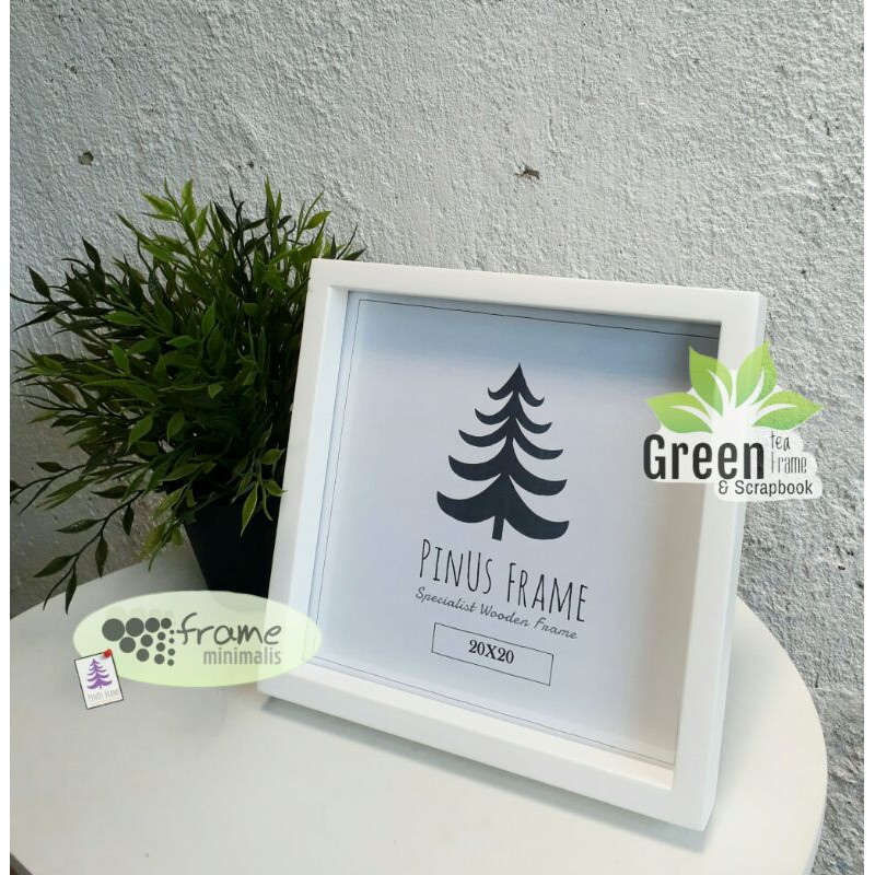 Jual Frame foto kayu 20x20cm Solidwood | Shopee Indonesia