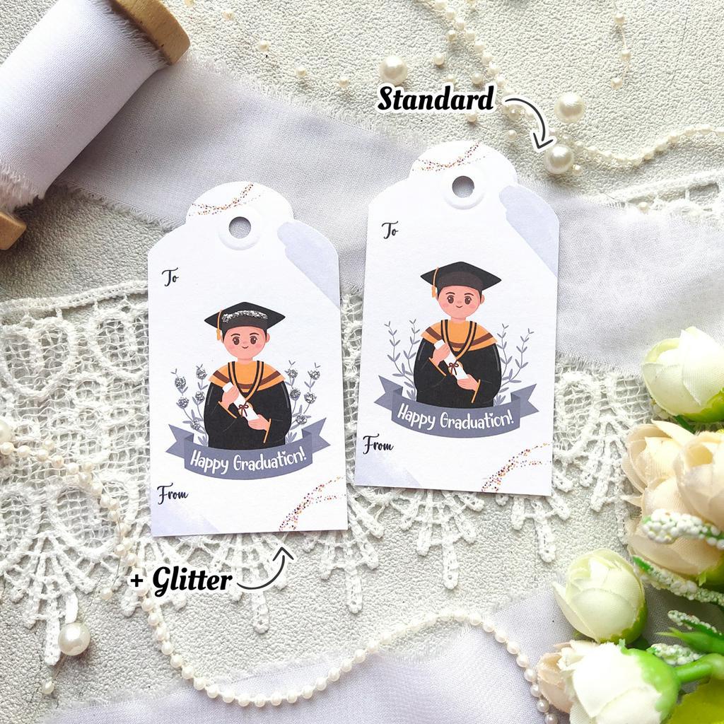 Jual Hangtag Graduation wisuda congratulation happy karikatur character ...