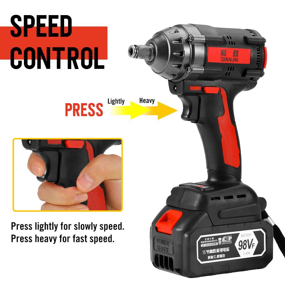 Jual 98V Impact Wrench Cordless 98V Mesin Impact Wrench Cordless Impact Wrench Multi Fungsi ...