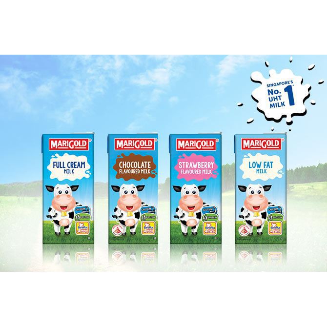 Jual Marigold UHT Packet Milk 6 x 200ml SINGAPORE | Shopee Indonesia