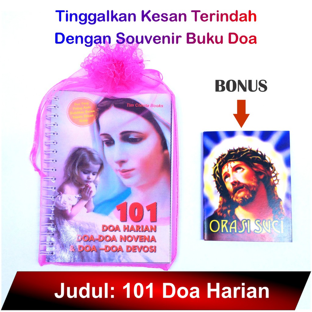 Jual Souvenir Buku Doa Katolik /Paket Souvenir Rohani Katolik/Paket Doa ...