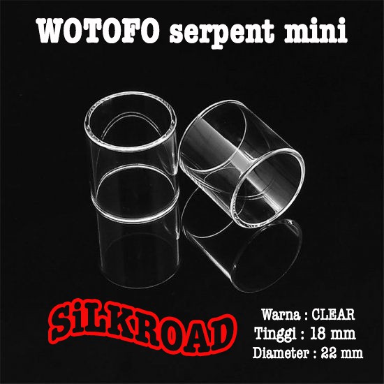 Jual Vaporizer > WOTOFO Serpent Mini 22 Kaca, PYREX GLASS Vapor ...