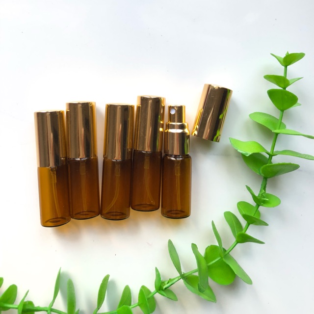 Jual 5ml Botol Spray Kosong Travel Kit Kaca Cokelat Tutup Gold Long ...