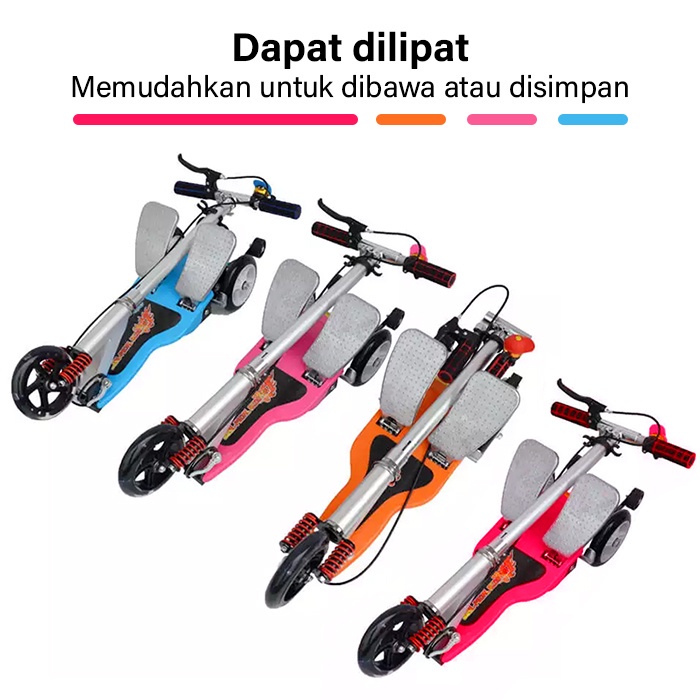 Jual Skuter Otoped Dual Pedal Injakan Besi / Scooter Otopet | Shopee ...