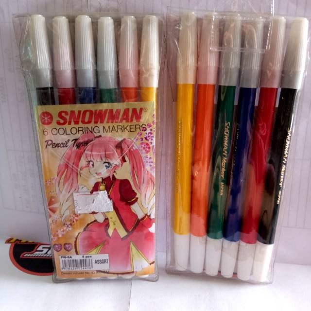 Jual Spidol Snowman 6 warna | Shopee Indonesia