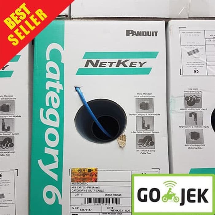 Jual Kabel Panduit Cat 6 /CAT 6 UTP Blue, 305m | Shopee Indonesia