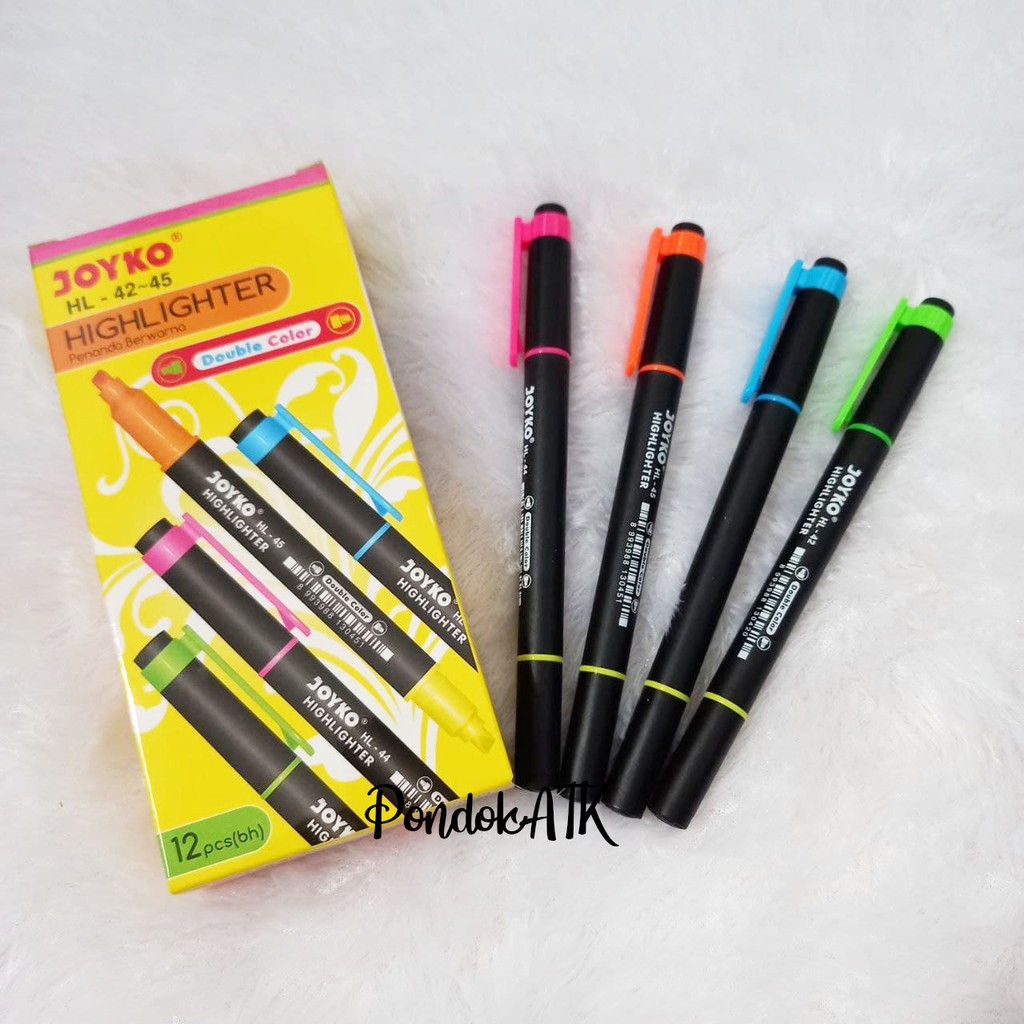 Jual Joyko Highlighter Double Color Penanda Berwarna 2 Tip Warna ...
