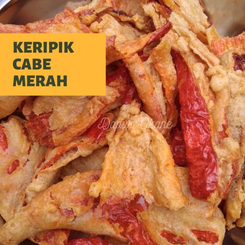 Jual Keripik Cabe Merah 100 Gram Tanpa Pengawet | Shopee Indonesia