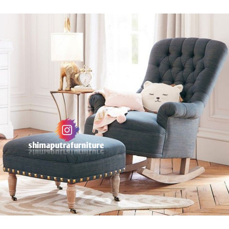 Jual Kursi Goyang Malas, Wing chair santai , Sofa Menyusui | shima ...