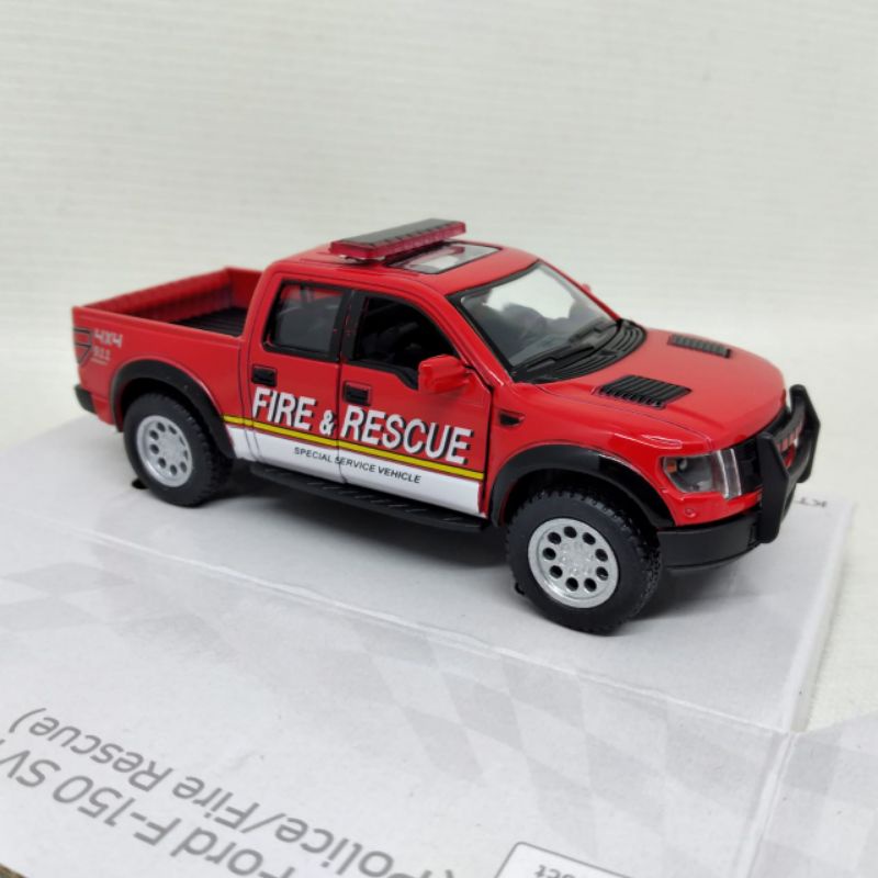 Jual Kinsmart 2013 Ford F-150 SVT Raptor Fire rescue | Shopee Indonesia