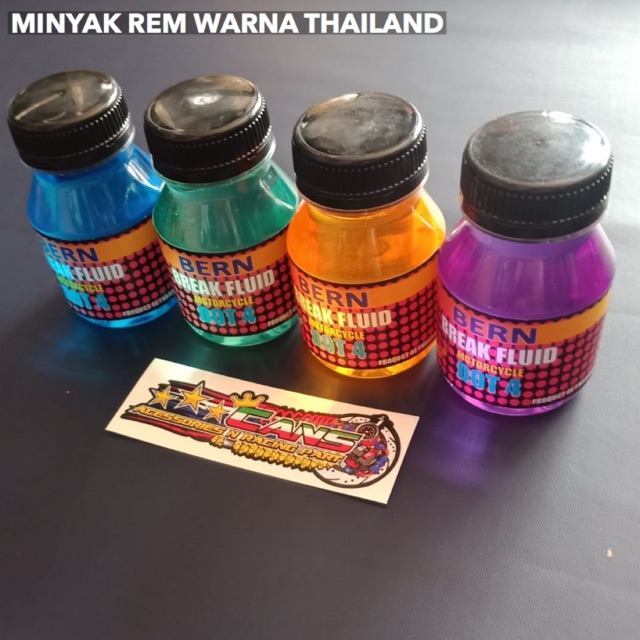 Jual TERMURAH Minyak rem warna burn thailand minyak rem biru ijo oren ...