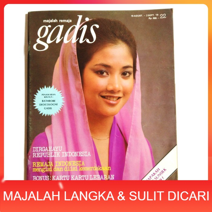Jual Majalah GADIS No.22 Agu 1979 Cover GINA Langka | Shopee Indonesia