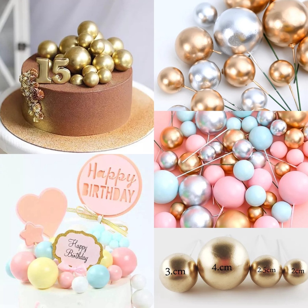 Jual TOPPER CAKE BALON / TOPPER CAKE BOLA / HIASAN KUE / DEKORASI ...