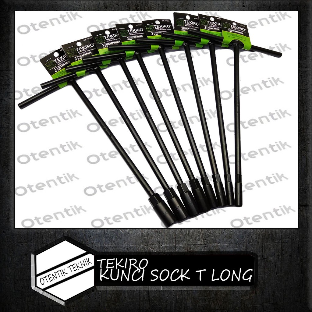 Jual TEKIRO KUNCI SOK T ECER 7 8 9 10 11 12 13 14MM - KONCI SOK T HITAM PANJANG 7 - 14 MM - SOCK ...
