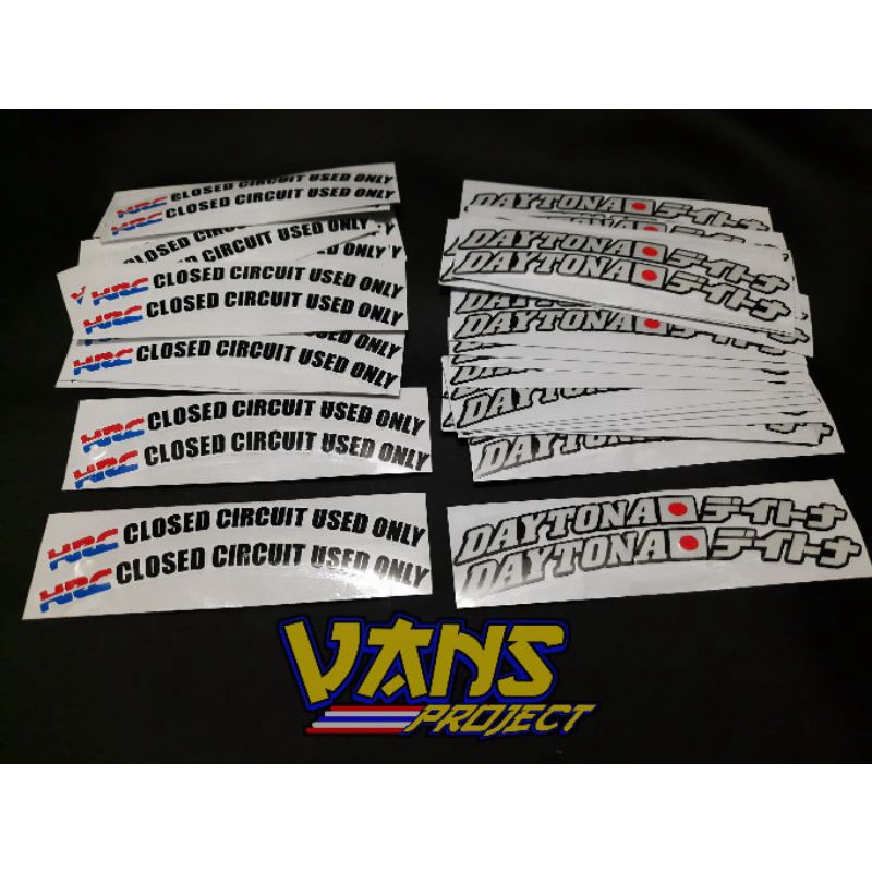 Jual Sticker Set Velg Racing DAYTONA HRC Honda Racing Club | Shopee ...