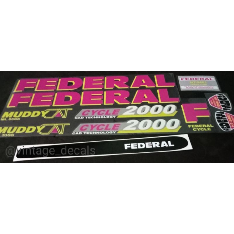 Jual sticker sepeda federal MUDDY CAT | Shopee Indonesia