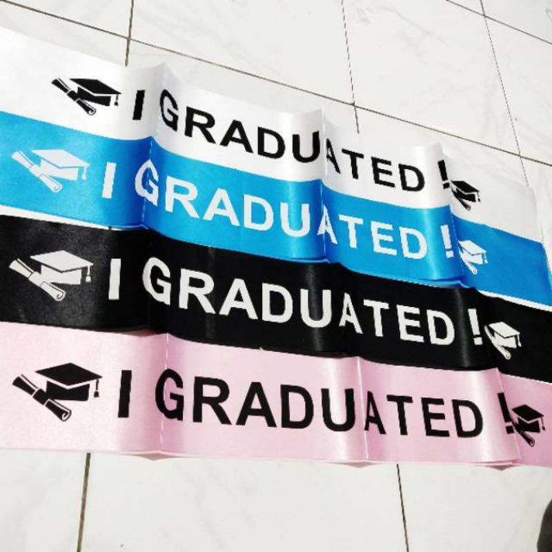 Jual Selempang Wisuda/Selempang Graduated Sablon | Shopee Indonesia