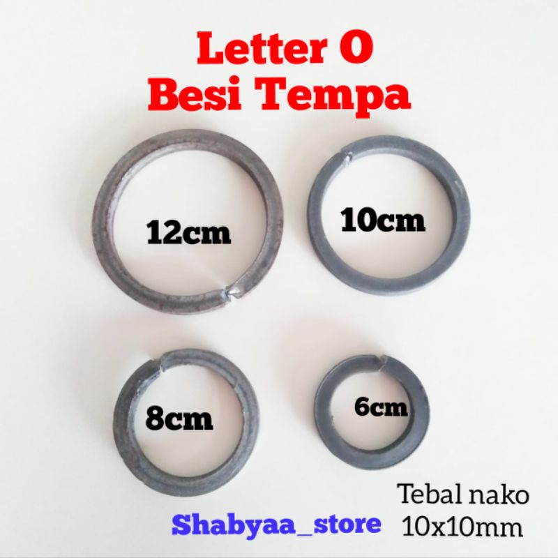 Jual Lingkaran nako ring letter O besi tempa ornamen aksesoris asesoris ...