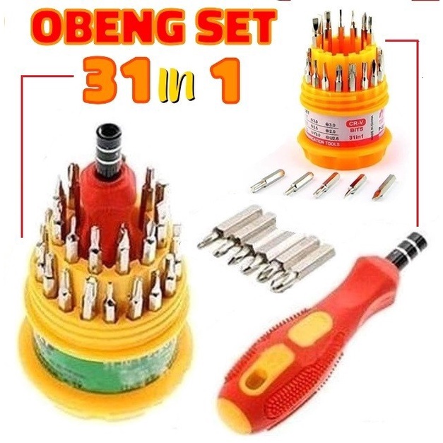 Jual Obeng Set Mini isi 31macam ujung | Shopee Indonesia